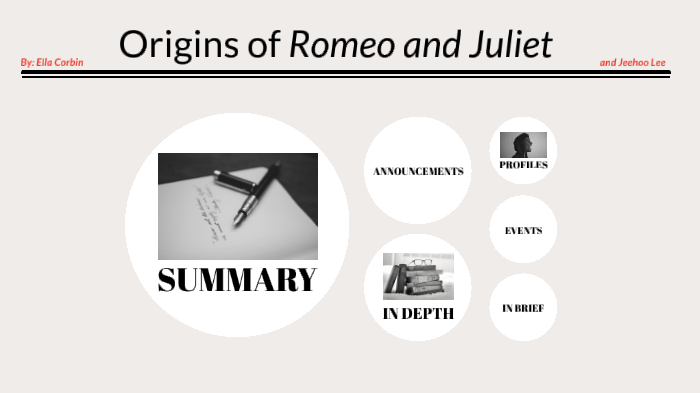 William Shakespeare - Origins of Romeo and Juliet by Ella Corbin on Prezi