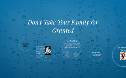 Don't Take Your Family for Granted by Kaylee Padgett on Prezi