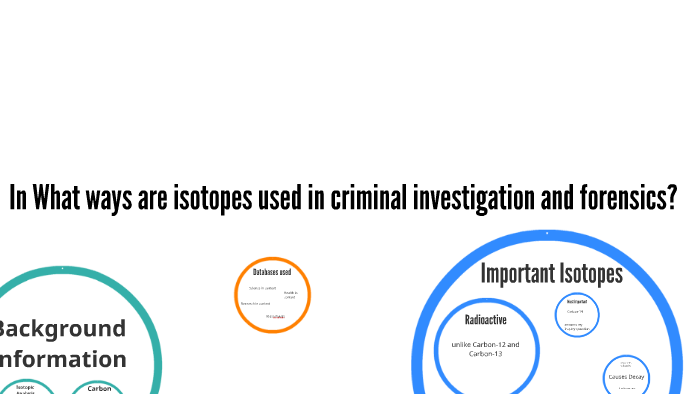 In What ways are isotopes used in criminal investigation and forensics ...
