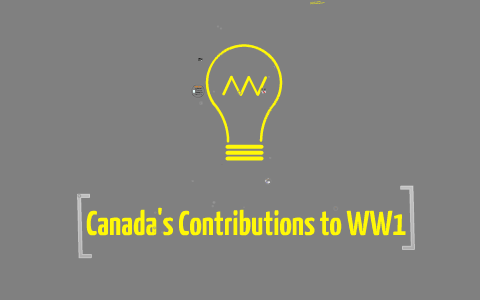 Canada's Contributions to World War 1 by Atharva Gokhale on Prezi