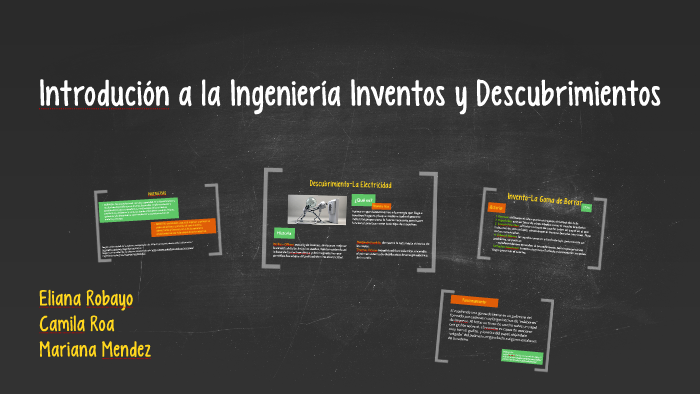 Introdución a la Ingeniería Inventos y Descubrimientos by mariana ...