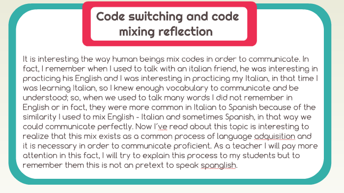  Advantages Of Code Switching Code Switching Definition And Examples In Language 2022 11 12