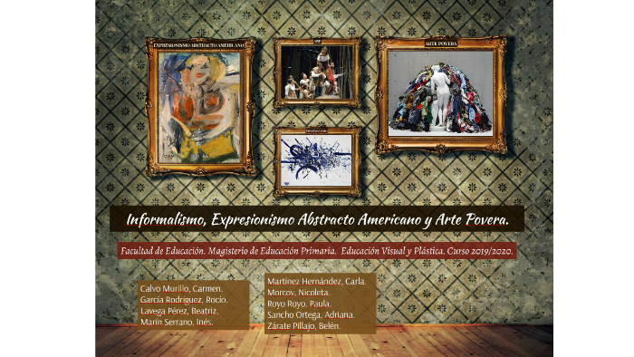 Informalismo, Expresionismo Abstracto Americano y Arte Pover by Rocio ...