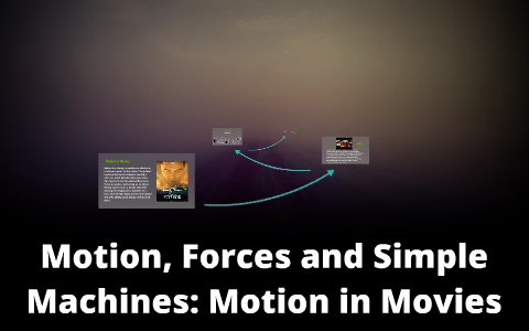 Motion, Forces and Simple Machines: Motion in Movies by: Gen by Genesis ...