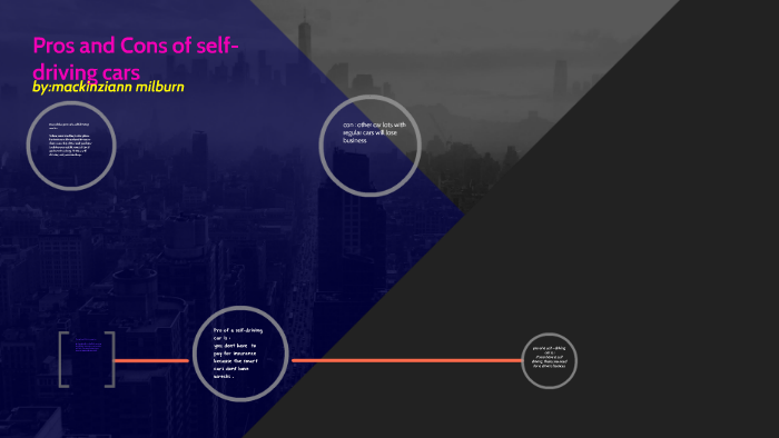 Pros and Cons of self-driving cars by darren dews