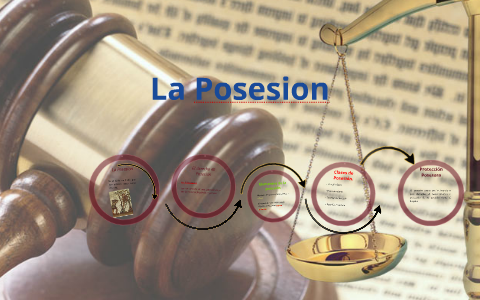 El poder de hecho que una persona ejerce sobre una cosa. by José ...