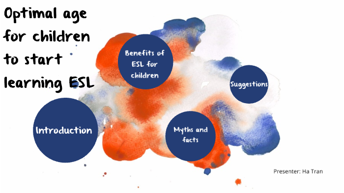 Optimal age for children to start learning English as a second language ...