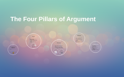 The Four Pillars of Argument by Jessica Chapman on Prezi