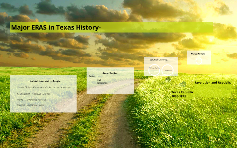 Major ERAS in Texas History by Alicia Romero on Prezi