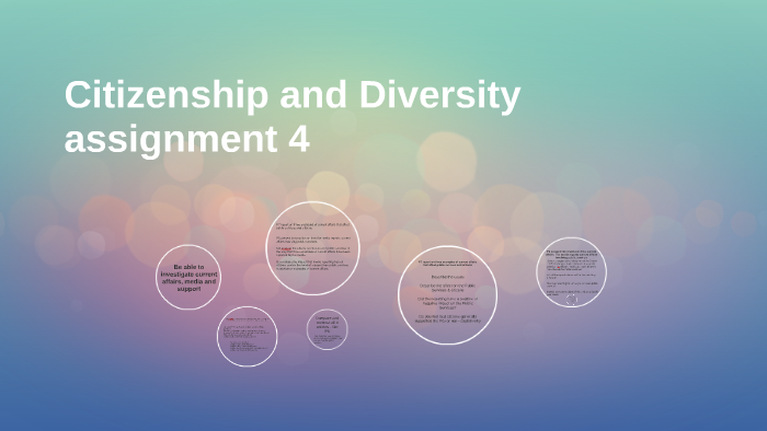 Citizenship and Diversity assignment 4 by Emily Jones on Prezi