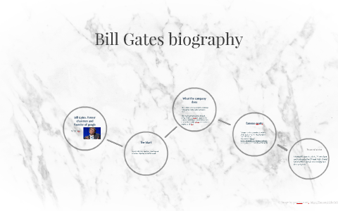 Bill Gates biography by Tyler Moy
