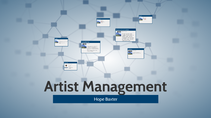 Artist Management by Hope Baxter