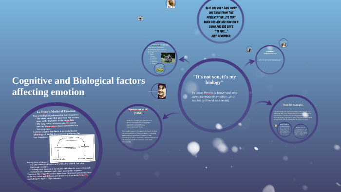 Cognitive and Biological factors influencing Emotions by Lucas Peralta ...