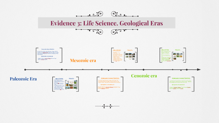 Evidence 3: Life Science. Geological Eras by jimena garcia on Prezi