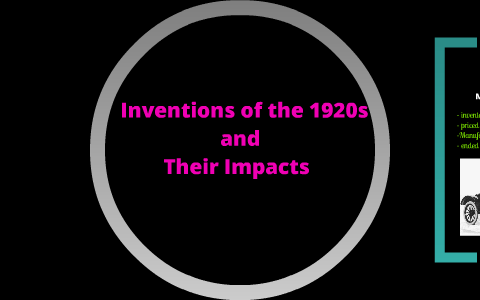 Inventions of the 1920s and their impacts by Penny Leventis on Prezi