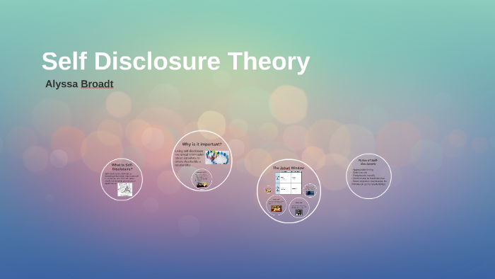 Self Disclosure Theory by Alyssa Broadt on Prezi