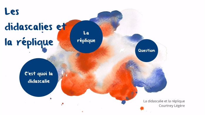 la didascalie et la réplique by Courtney legere on Prezi