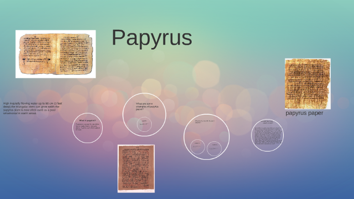 Papyrus by Hanna Edrees on Prezi