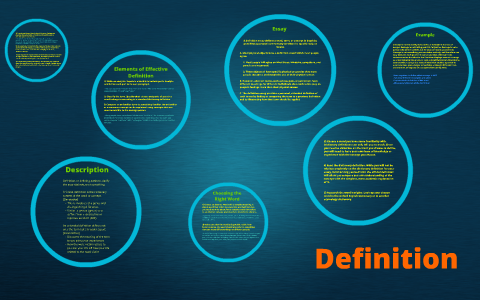 Definition by on Prezi