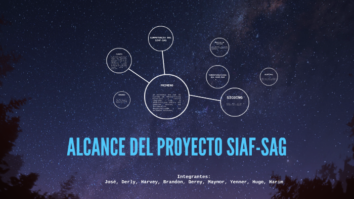 ALCANCE DEL PROYECTO SIAF-SAG by Monica Ochoa on Prezi