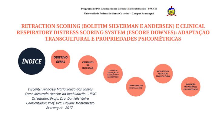 RETRACTION SCORING (BOLETIM SILVERMAN E ANDERSEN) E CLINICAL ...