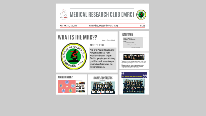Medical Research Club [MRC] by evin desmawan on Prezi