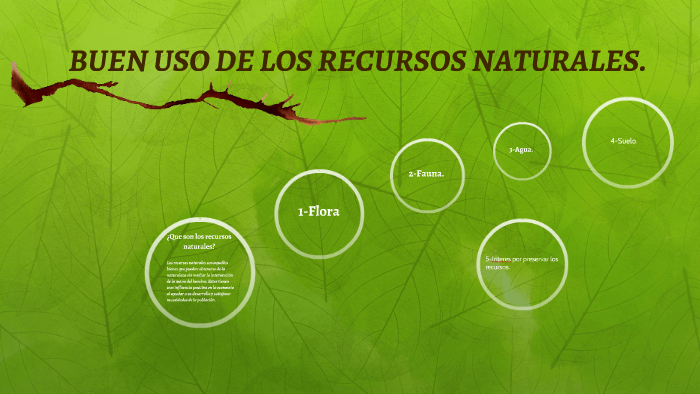 BUEN USO DE LOS RECURSOS NATURALES. by Jenni Chinque on Prezi