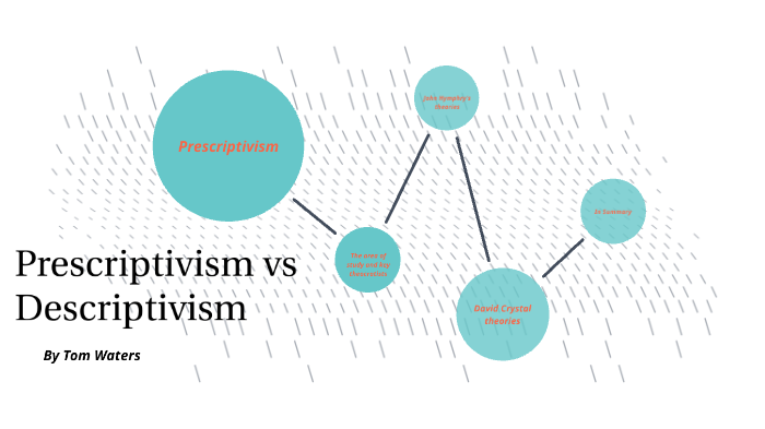Prescriptivism vs Descriptivism by Tom Waters on Prezi