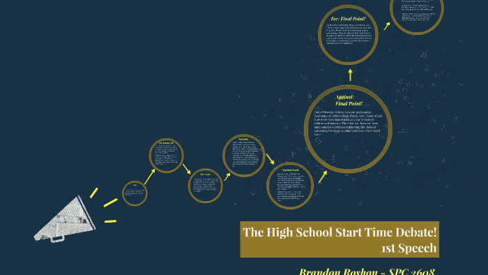 The High School Start Time Debate! by Brandon Roshon on Prezi