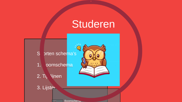 Schema maken = studeren by Martine Bijl on Prezi