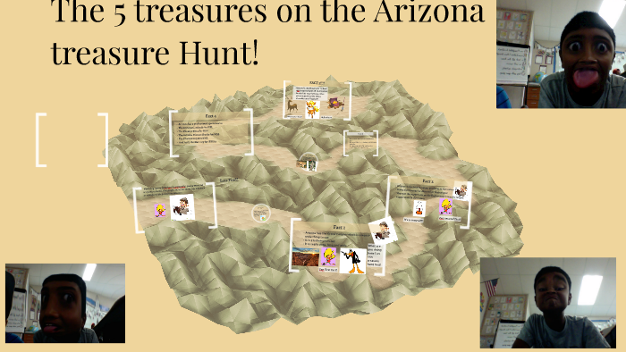 The 5 treasures on the Arizona treasure Hunt! by Sarah Clancy on Prezi