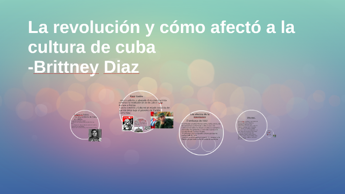 La revolución y cómo afecta la cultura de cuba by brittney diaz on Prezi