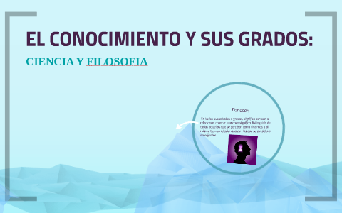 EL CONOCIMIENTO Y SUS GRADOS: by on Prezi
