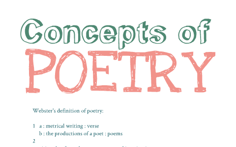 Concepts of Poetry by Virginia Scott on Prezi
