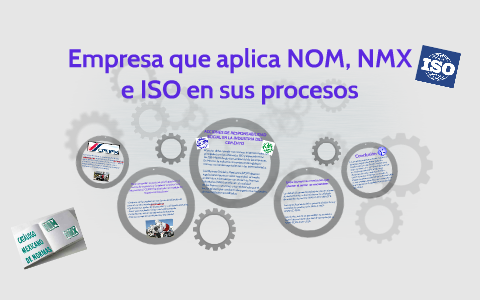 Empresa que aplica NOM, NMX e ISO en sus procesos by Paola Alvarez on Prezi