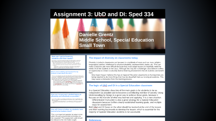 Assignment 3: UbD and DI: Sped 334 by Danielle Grentz on Prezi