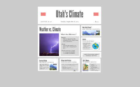 Utah's Climate by Anna Hillyard