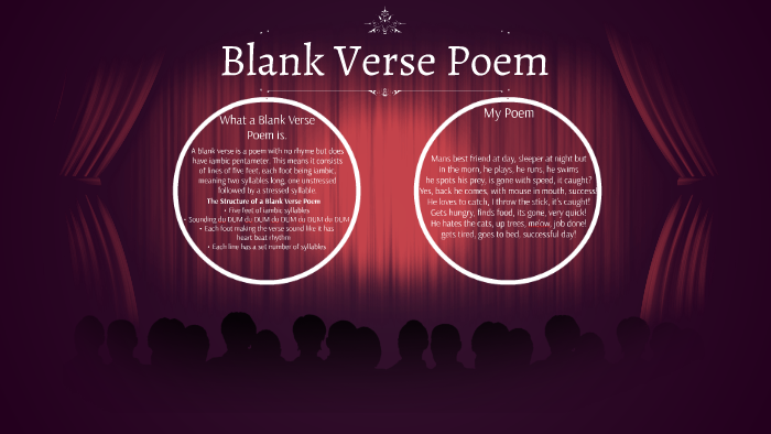 Blank Verse Poem by Reid Griffith on Prezi