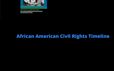 African American Civil Rights Timeline by Drew Foley