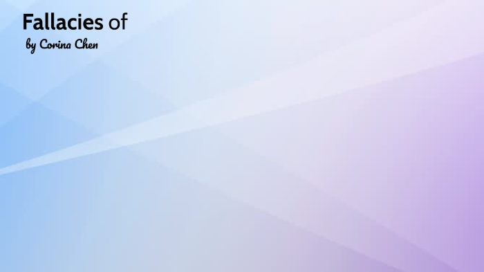 Grammar Final - Fallacies - Corina Chen by Cori Chen on Prezi