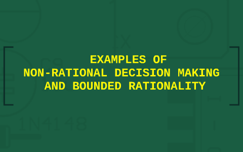 EXAMPLES OF NON-RATIONAL AND BOUNDED RATIONALITY by Zainub Tariq on Prezi