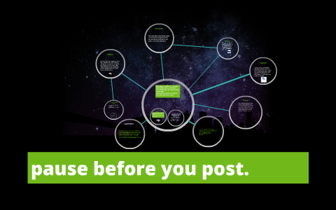 pause before you post. by brodie morton