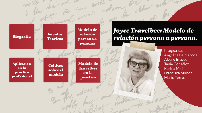 Joyce Travelbee: Modelo de relación persona a persona by Tania Gonzalez ...