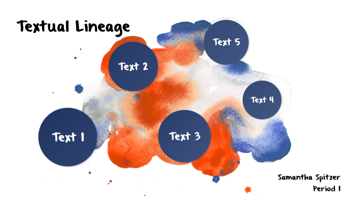 Textual Lineage by Sam Spitzer on Prezi