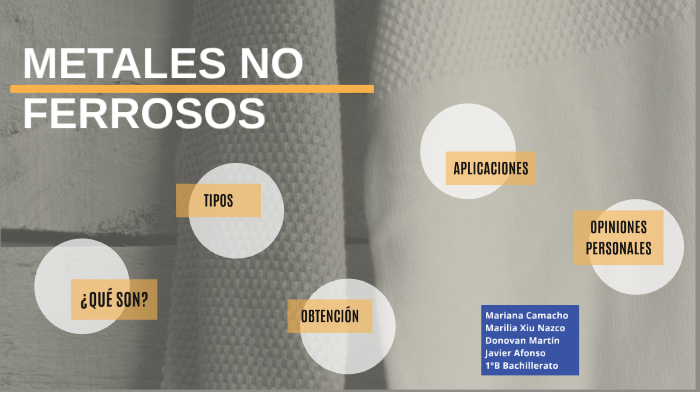 Metales no ferrosos by Marilia Nazco Martin on Prezi