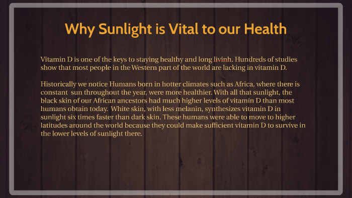 The Effects of Sunlight by mckhail weaver on Prezi