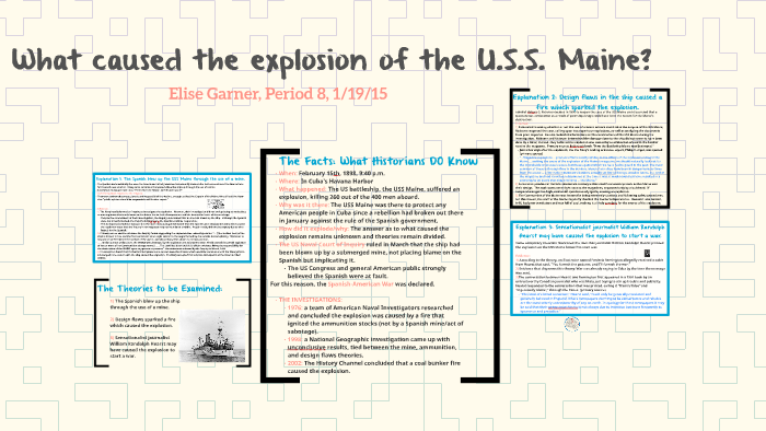 What caused the explosion of the U.S.S. Maine? by Elise Garner on Prezi