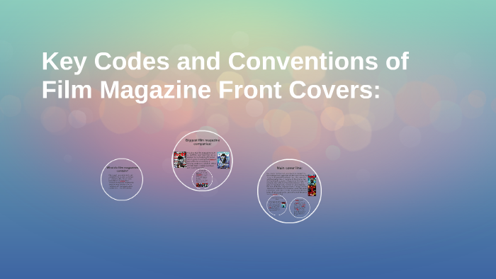 Key Codes and Conventions of Film Magazine Front Covers: by harley ...