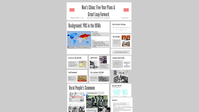 Mao's China: Five-Year Plans & Great Leap Forward by Wenrui Chen on Prezi