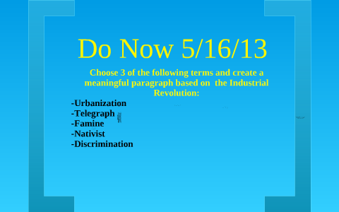 Industrial Revolution/Differences between the North and South by Eric ...